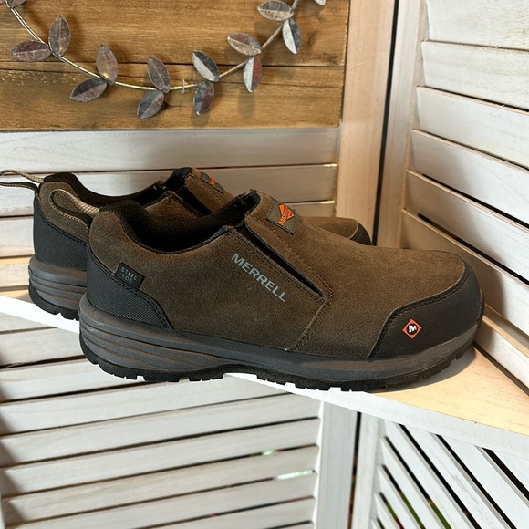 Merrell | Shoes | Merrell Mens Work Shoe Steel Toe Slip And Oil ...